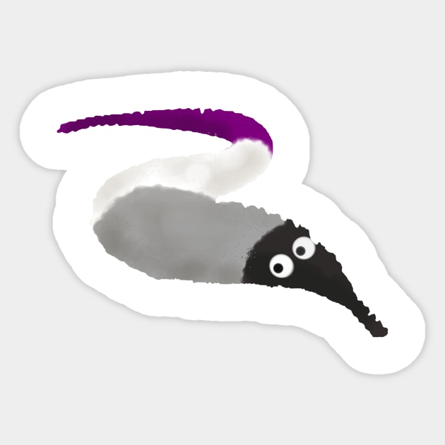 Worm Collection Asexual Pride Sticker Teepublic